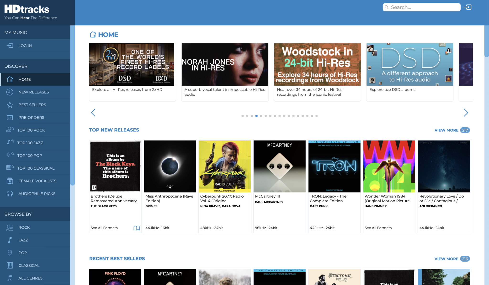 HDTracks がリニューアル | システム開発-写真撮影 | k.works®